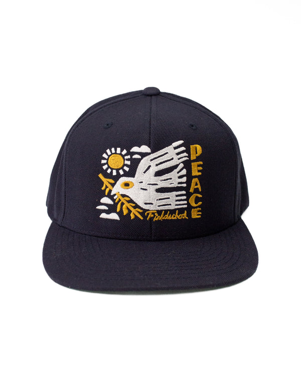 Peace Snapback Hat in Navy – Fieldschool